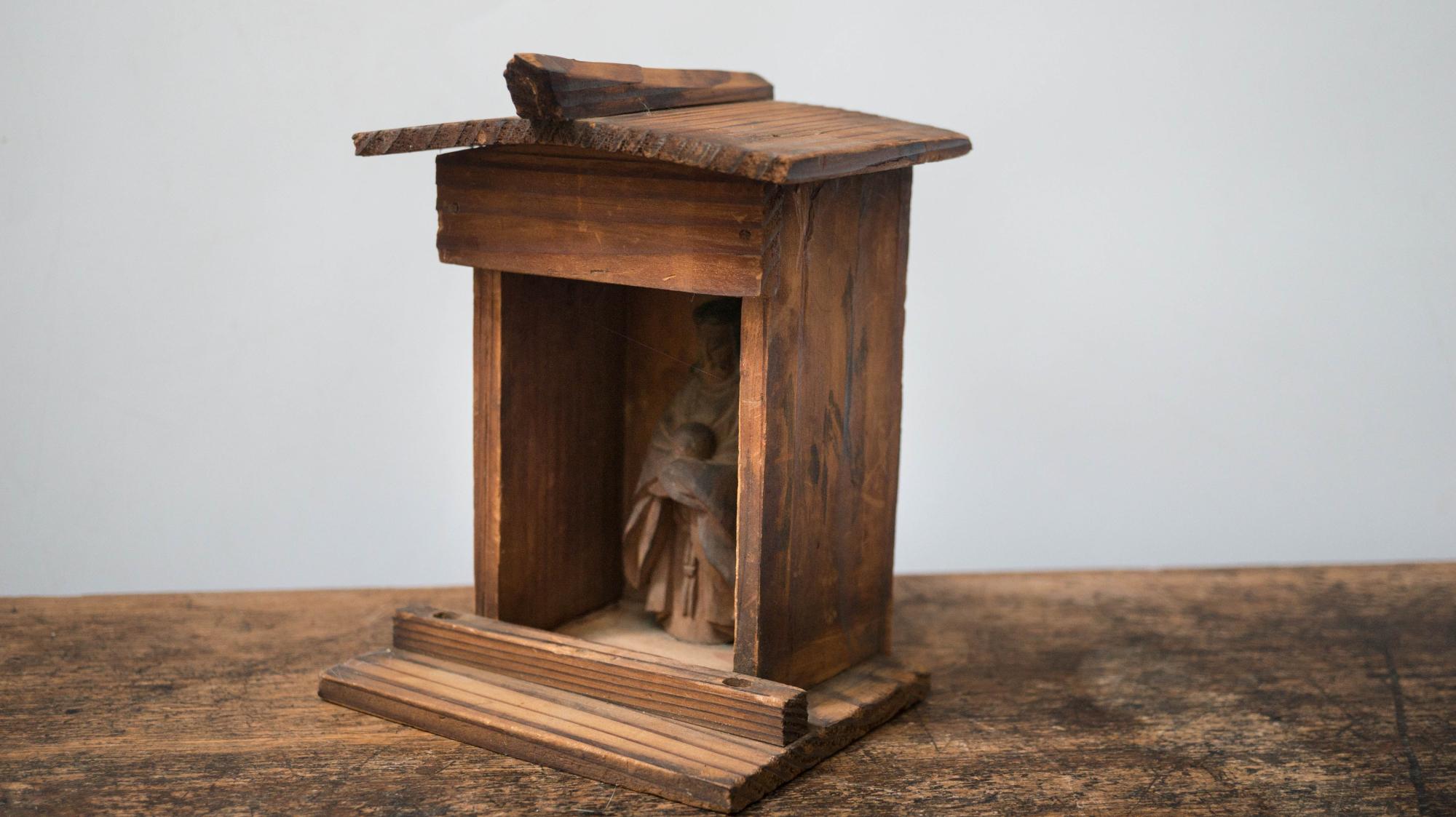 Old Miniature Shrine With Unknown God / Japanese Mingei - Etsy