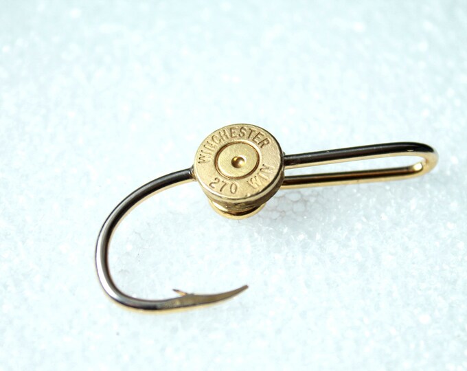 Fish Hook Hat Pin With Bullet - Etsy