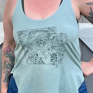 Dryad Women’s Tank Fantasy Art Nouveau - Etsy