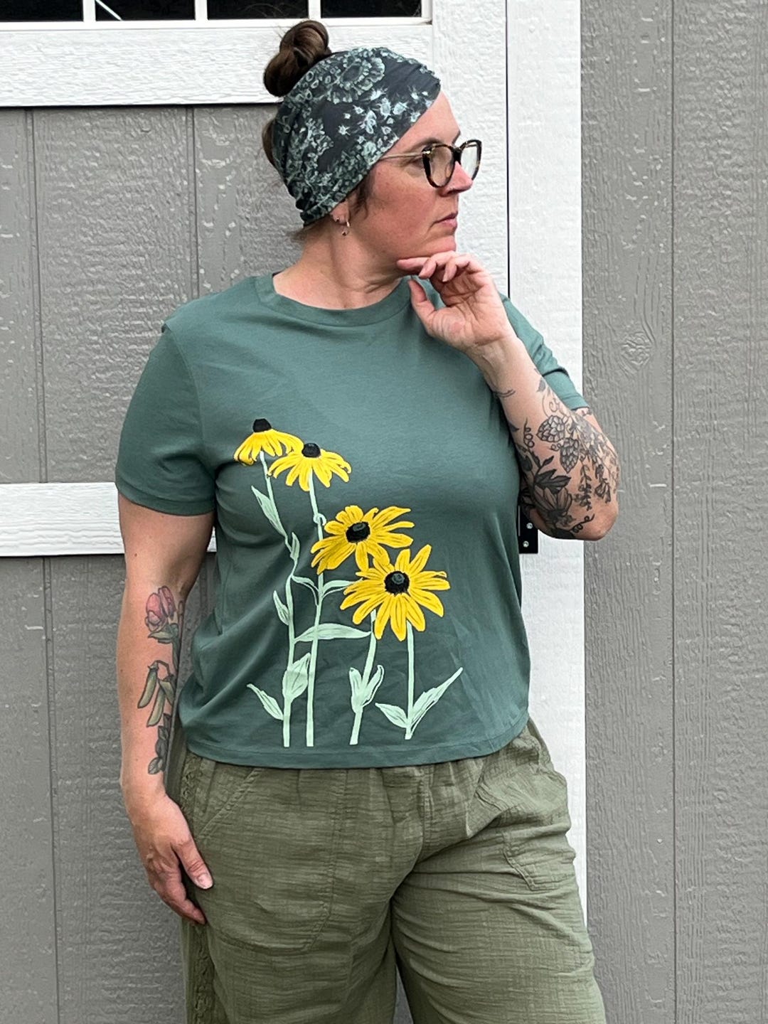 Organic Black Eyed Susan Women's Tee - Etsy