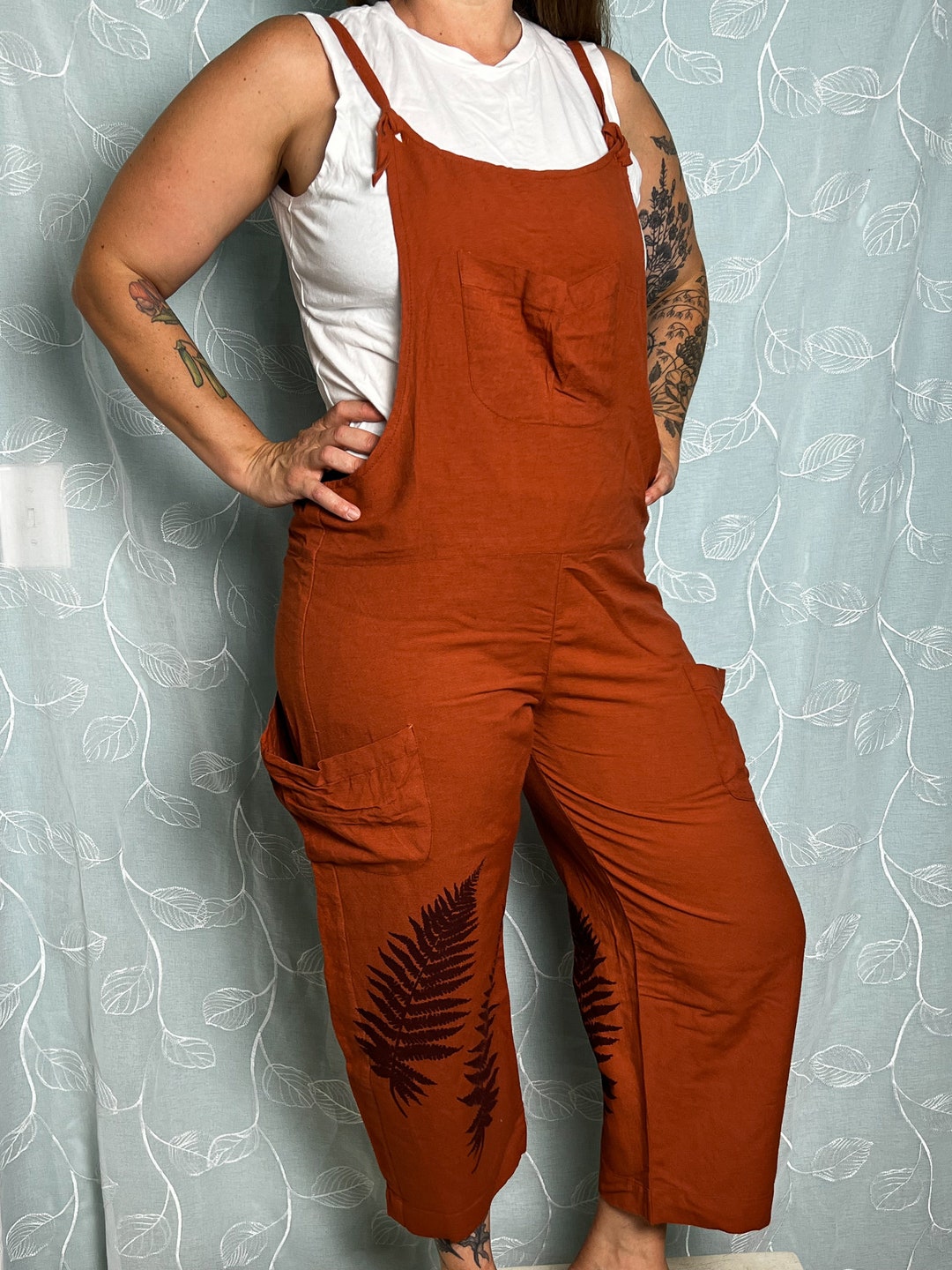 Hemp Blend Fern Overalls - Etsy