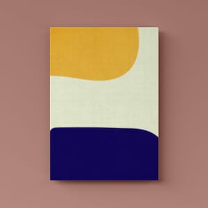 Abstract Geometric Blured Block Mid Century Modern MCM Art Print ...