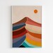 Mountain Hills Boho Wall Art Decor, Bohemian Wall Print, Scenery Wall ...