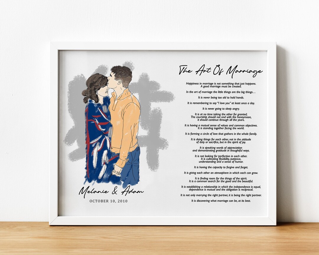 Custom Poem Print Faceless Portrait Illustration Paper - Etsy