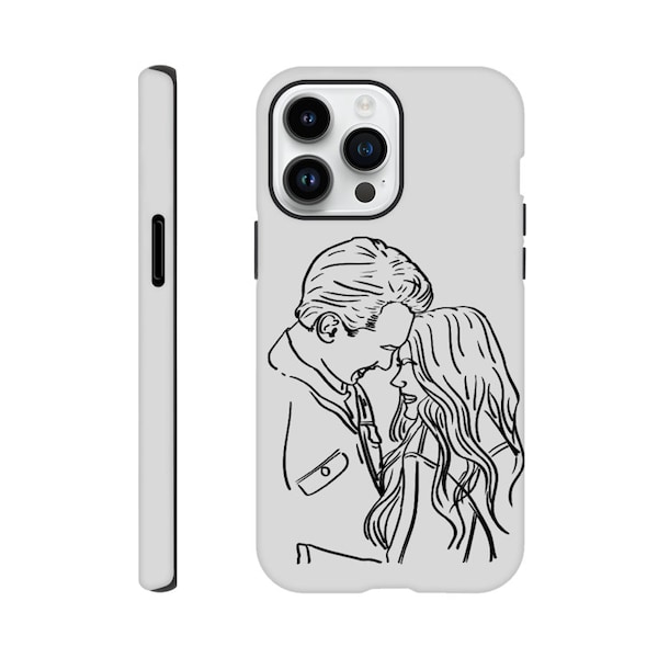 Custom Line Drawing Phone Case - Etsy