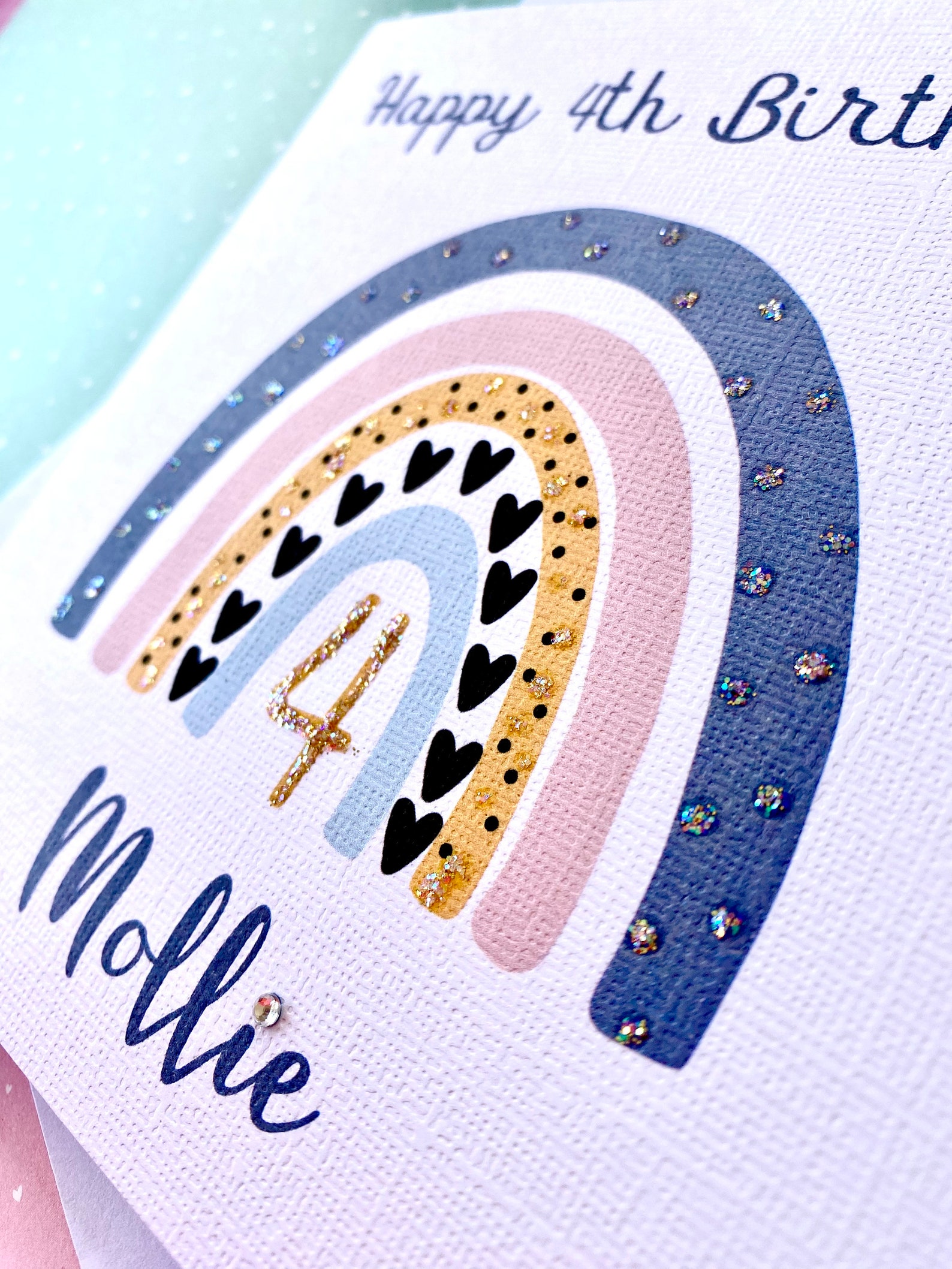 Personalised Age Rainbow Birthday Card 1st2nd3rd Birthday - Etsy