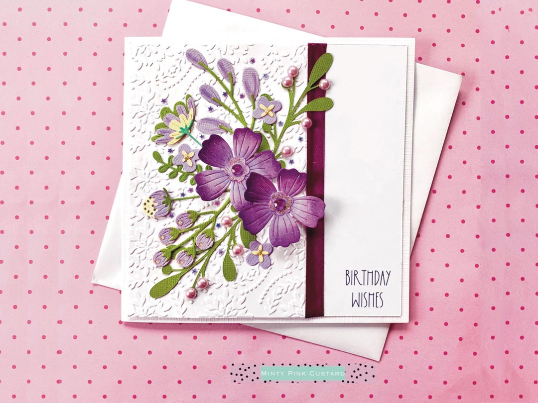 Handemade Luxury Floral Birthday Card, 3d Birthday Card, Greetings Card ...