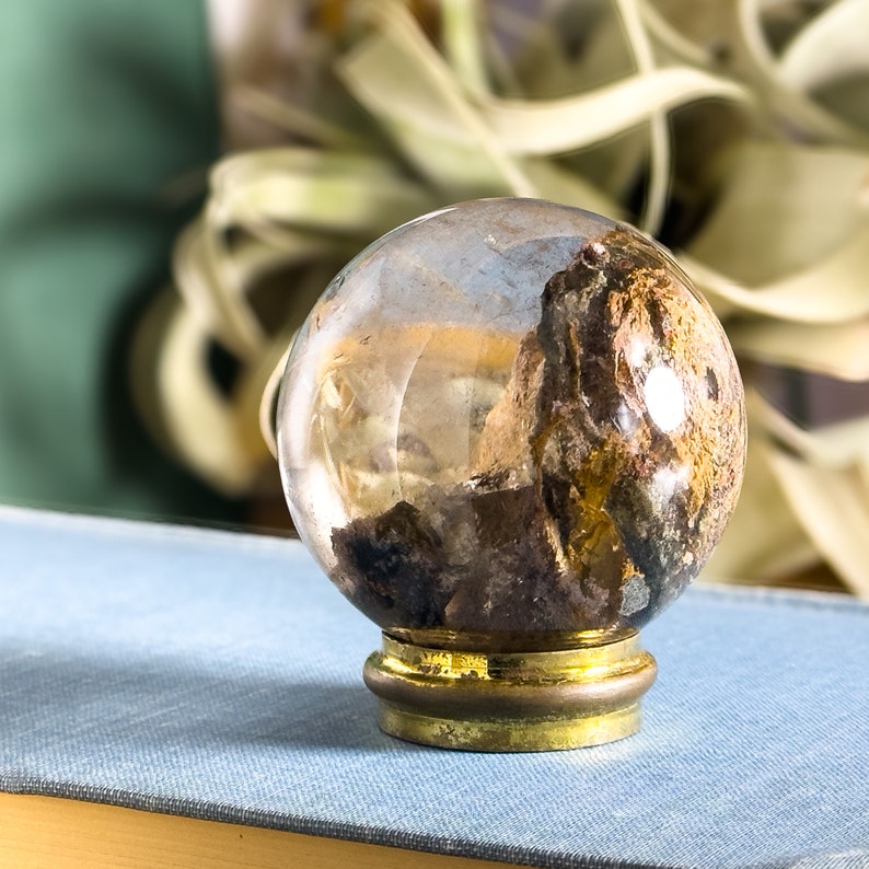 Garden Quartz Sphere 56mm Phantom Ghost Crystal Lodolite Ball - Etsy