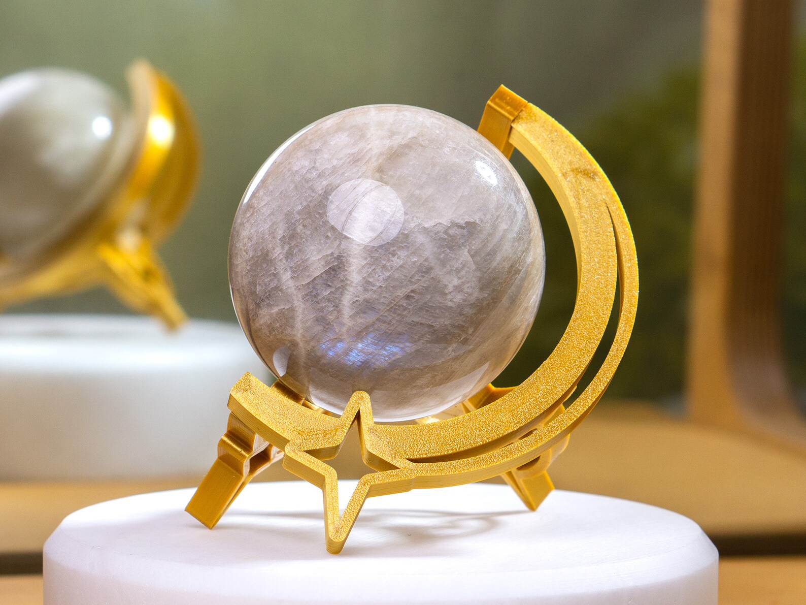 Starry Sphere Stand Handmade Holder for Crystal Ball Gold 3D Printed ...