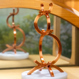 Helix Sphere Stand ~ Holds Three Crystal Balls or Freeforms ~ Handmade ...