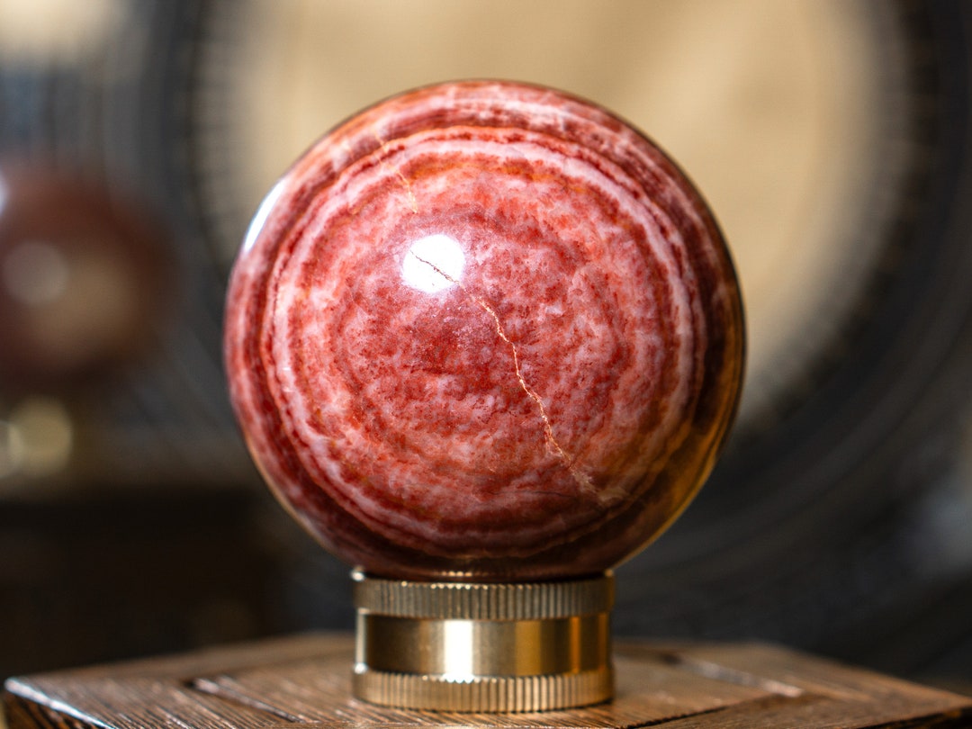 Dali Jasper Sphere 59mm ~ a Vibrant Crystal Ball for Natural Home Decor ...