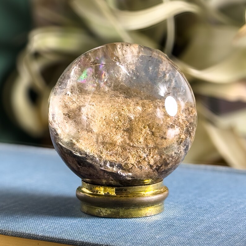 Garden Quartz Sphere 56mm Phantom Ghost Crystal Lodolite Ball - Etsy