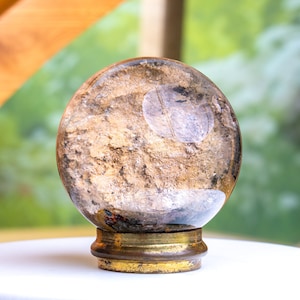 Garden Quartz Sphere 56mm ~ Phantom Ghost Crystal ~ Lodolite Ball - Etsy