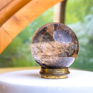 Garden Quartz Sphere 56mm Phantom Ghost Crystal Lodolite Ball - Etsy