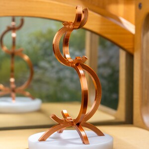 Helix Sphere Stand ~ Holds Three Crystal Balls or Freeforms ~ Handmade ...