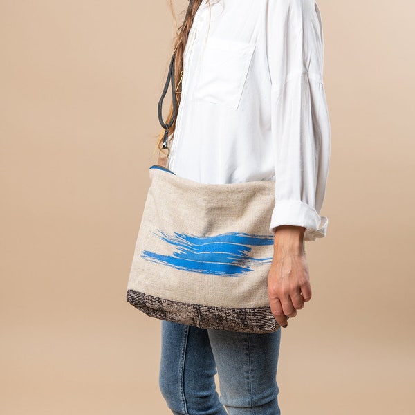 Linen Shoulder Bag - Etsy