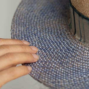 Fedora Straw Hat, Shibori Hat Band, Panama Hats for Women, Sunhat ...