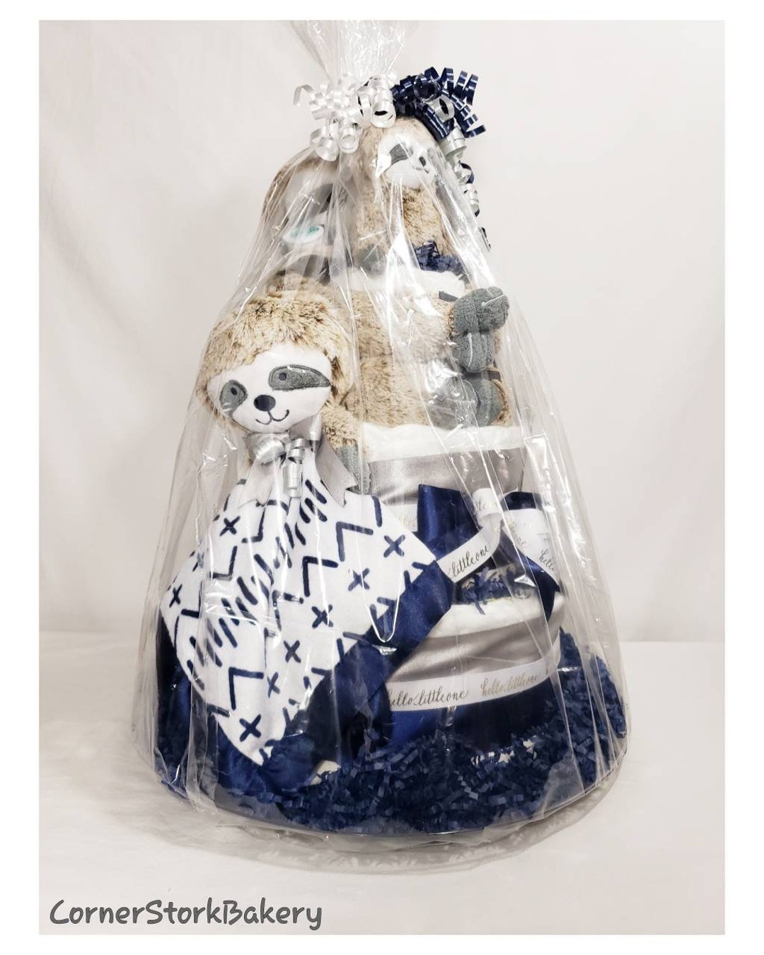 Boys Diaper Cake, Sloth Diaper Cake, Diaper Cake, Baby - Etsy