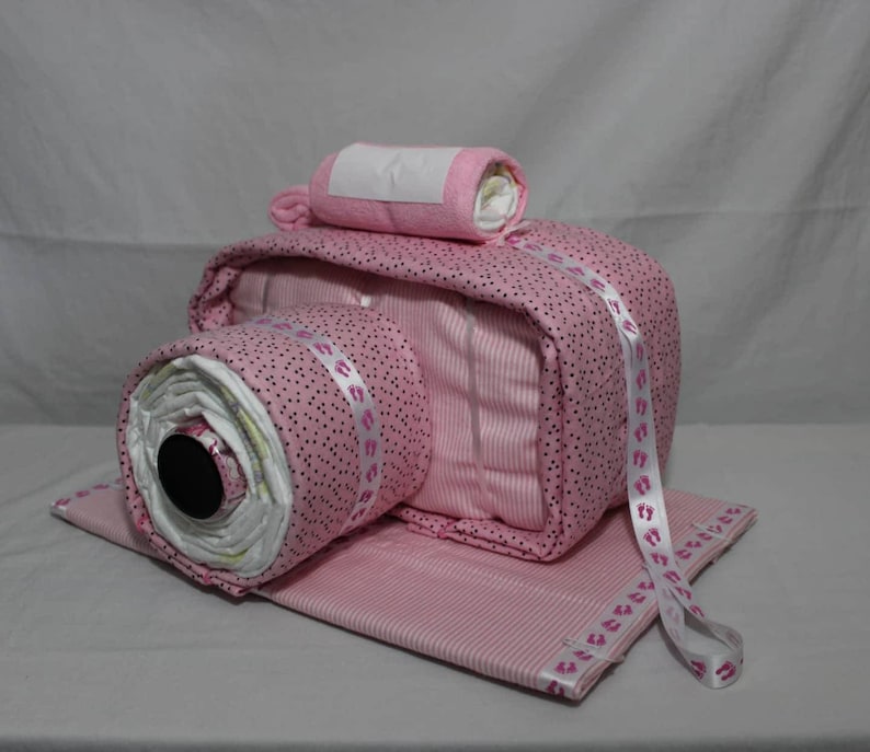 Camera Diaper Cake, Gift for Newborn, Baby - Etsy