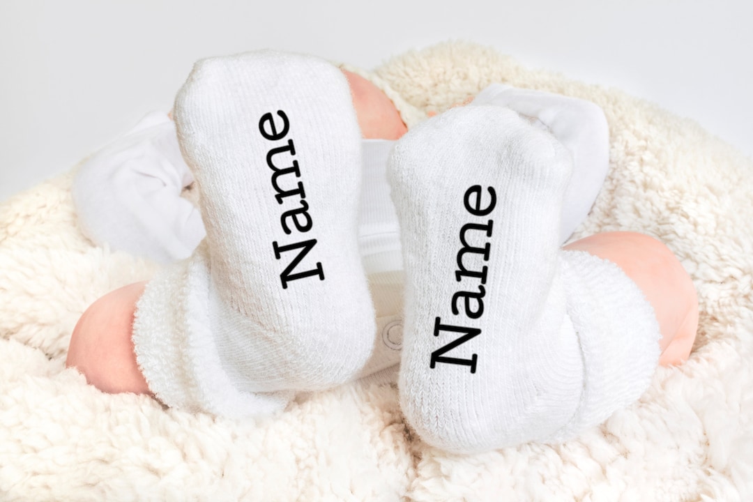Personalized Baby Socks, Infant Gift - Etsy
