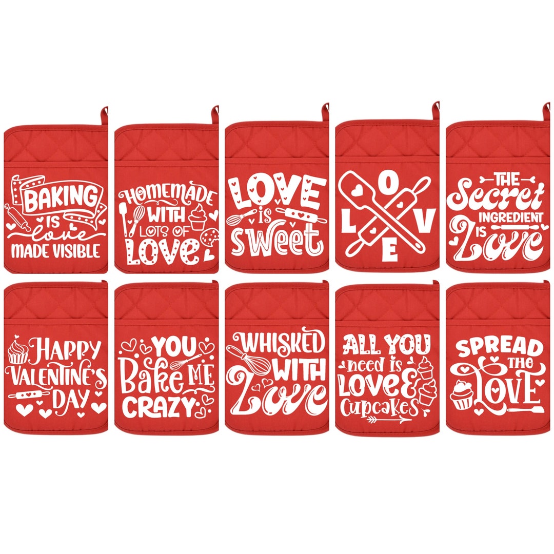 Love Themed Pot Holder, Kitchen Decor, Housewarming Gift - Etsy