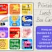 Lunch Box Notes for Kids, Printable Inspirational Notes for Children ...