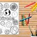 5 Printable Shape Coloring Page,coloring Book, Kindergarten, Preschool ...