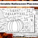 Halloween Printable Placemat for Kids, Spooky Season Meal Time Activity ...