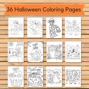 Printable Halloween Coloring Pages for Kids, Halloween Day Activities ...
