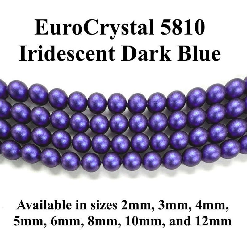 3mm Round Beads Dark Blue - Etsy