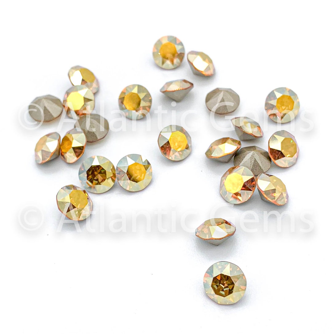 Crystal Metallic Sunshine SS39 Eurocrystal 1088 XIRIUS Chaton - 24 Pcs ...