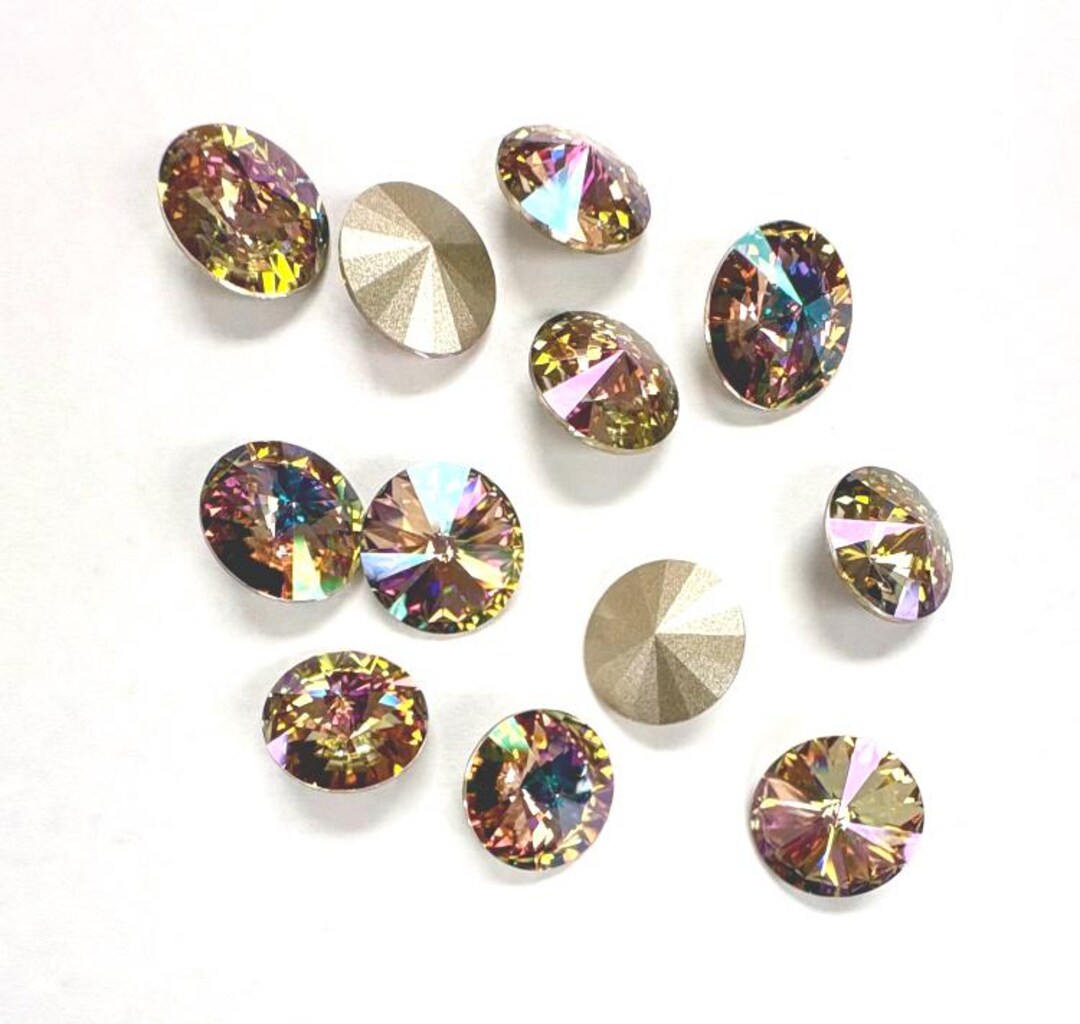 Crystal Purple Haze AMC 12mm Eurocrystal 1122 Rivoli - 12 Pcs - Etsy