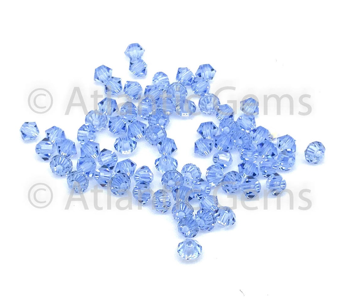 Light Sapphire 3mm Eurocrystal 5328 Bicone - 72pcs - Etsy