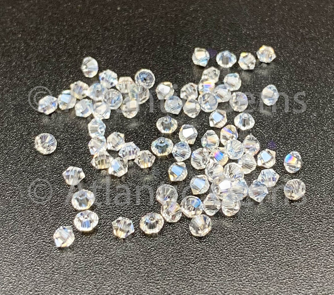Crystal Moonlight 3mm Eurocrystal 5328 Bicone - 72pcs - Etsy