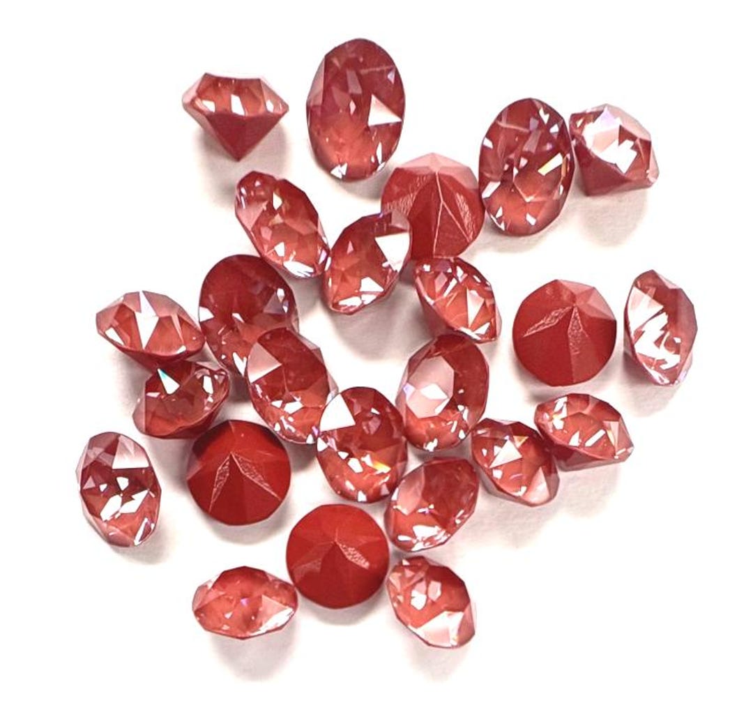 Crystal Maroon Ignite SS29 Eurocrystal 1088 XIRIUS Chaton - 24 Pcs - Etsy