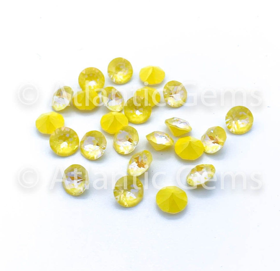 Crystal Sunshine Delite SS39 Eurocrystal 1088 XIRIUS Chaton - 24 Pcs - Etsy