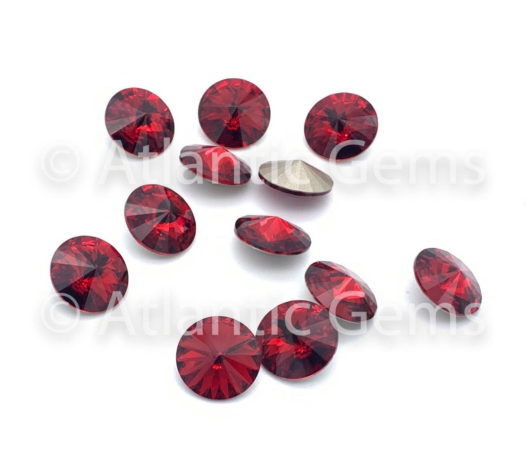 Scarlet 14mm Eurocrystal 1122 Rivoli - 12 Pcs - Etsy
