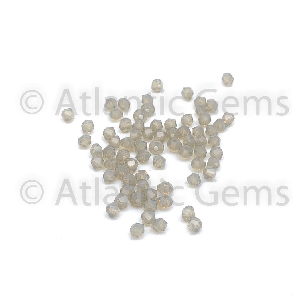Light Grey Opal 3mm Swarovski 5328 Bicone - 72pcs - Etsy
