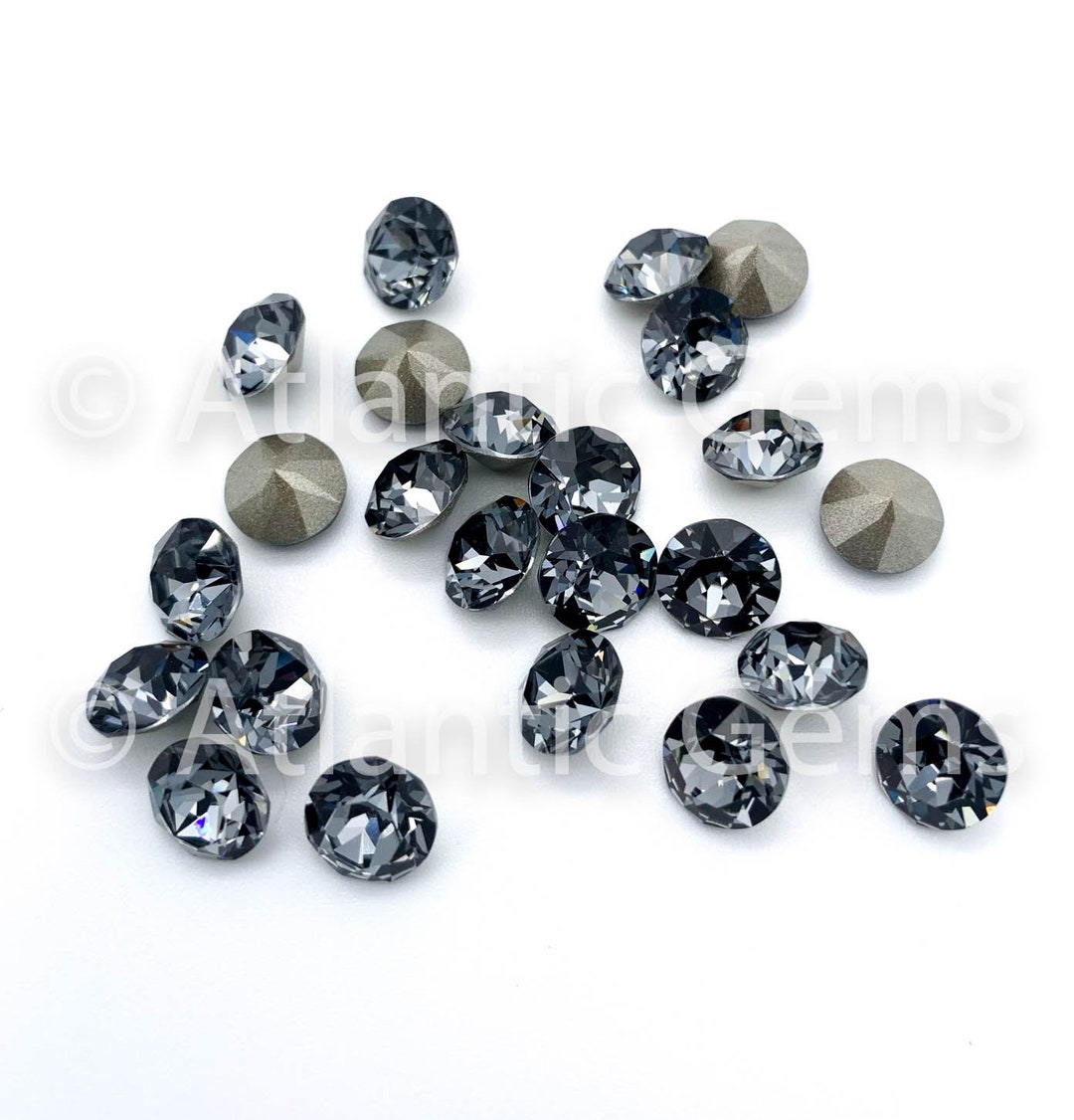 Crystal Silver Night SS39 Eurocrystal 1088 XIRIUS Chaton - 24 Pcs - Etsy
