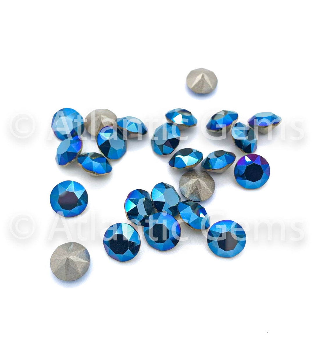 Crystal Metallic Blue SS29 Eurocrystal 1088 XIRIUS Chaton - 24 Pcs - Etsy