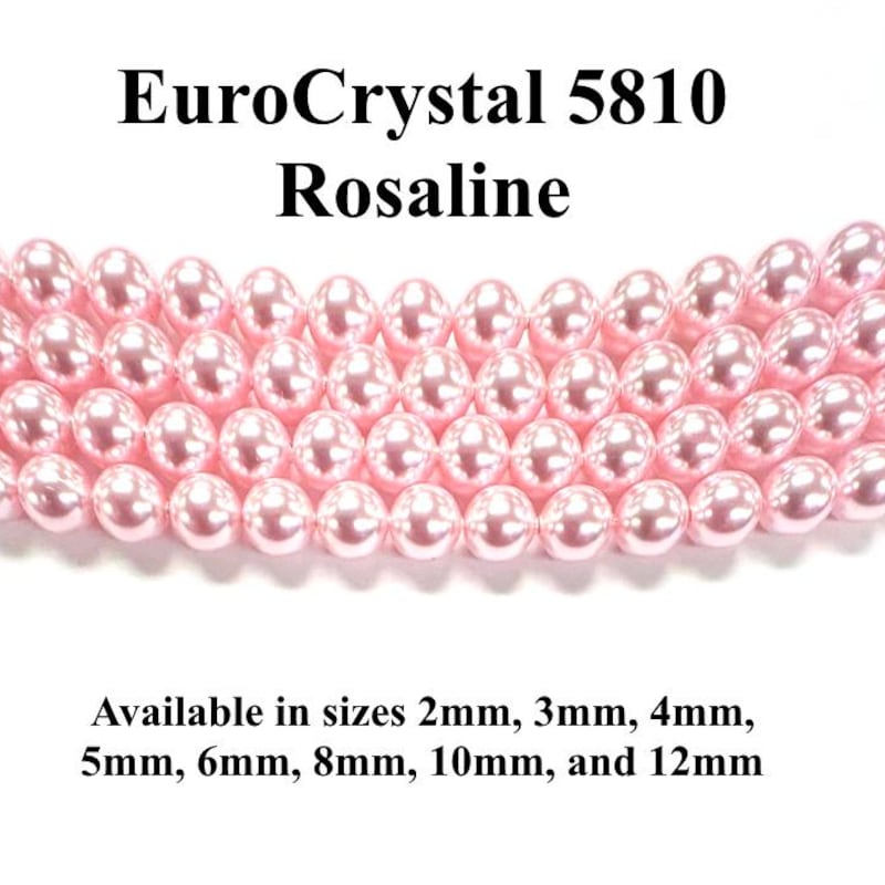 Pink Pearl Necklaces 8mm - Etsy