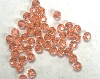 Swarovski Crystal Round Beads 5000 3mm 4mm 6mm 8mm Light Peach - Etsy