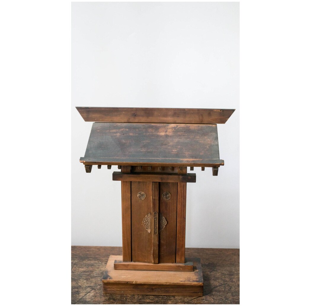 Wooden Miniature Shrine /zushi a Japanese God Home Altar /hokora - Etsy