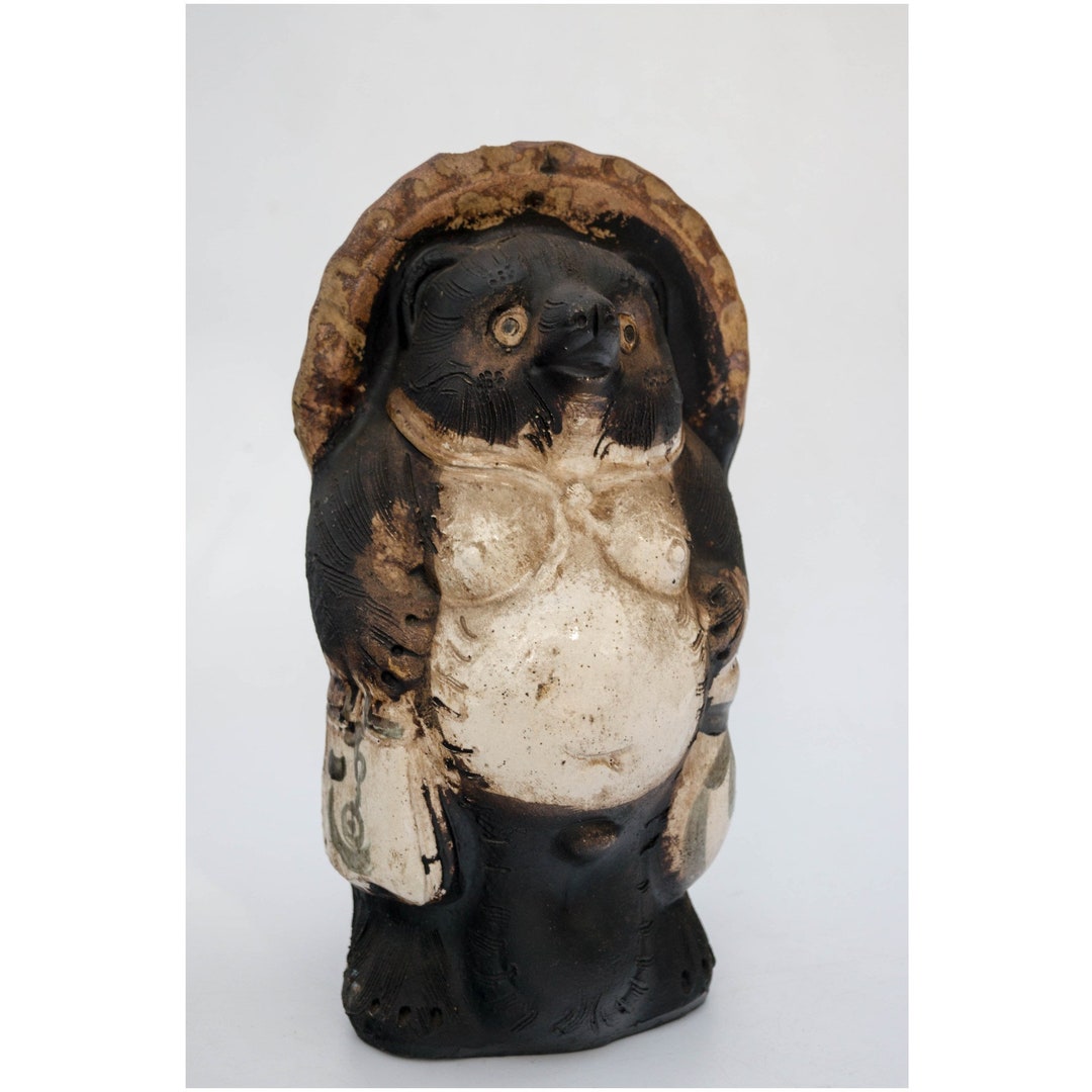 Tanuki Statue Shigaraki Pottery - Etsy