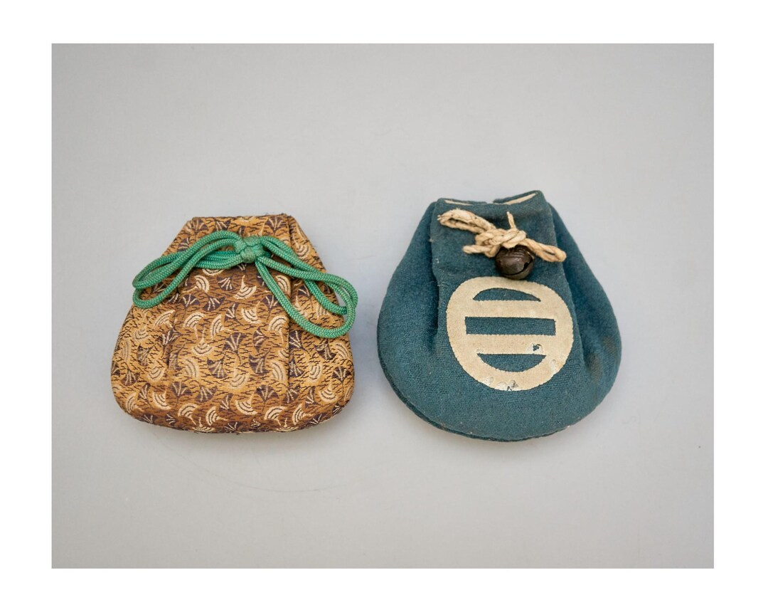 Antique Japanese Omamori Amulet Pouch Set 2 / Late 1800s to Early 1900s ...