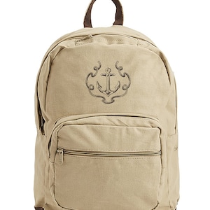 Anchor Book Bag, Nautical Bookbag, Anchor Backpack, Anchor Bag, Anchor ...