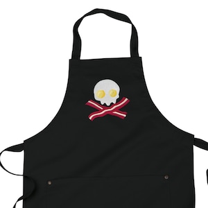 Bacon and Eggs Apron, Punk Rock Apron, Skull Breakfast Apron ...