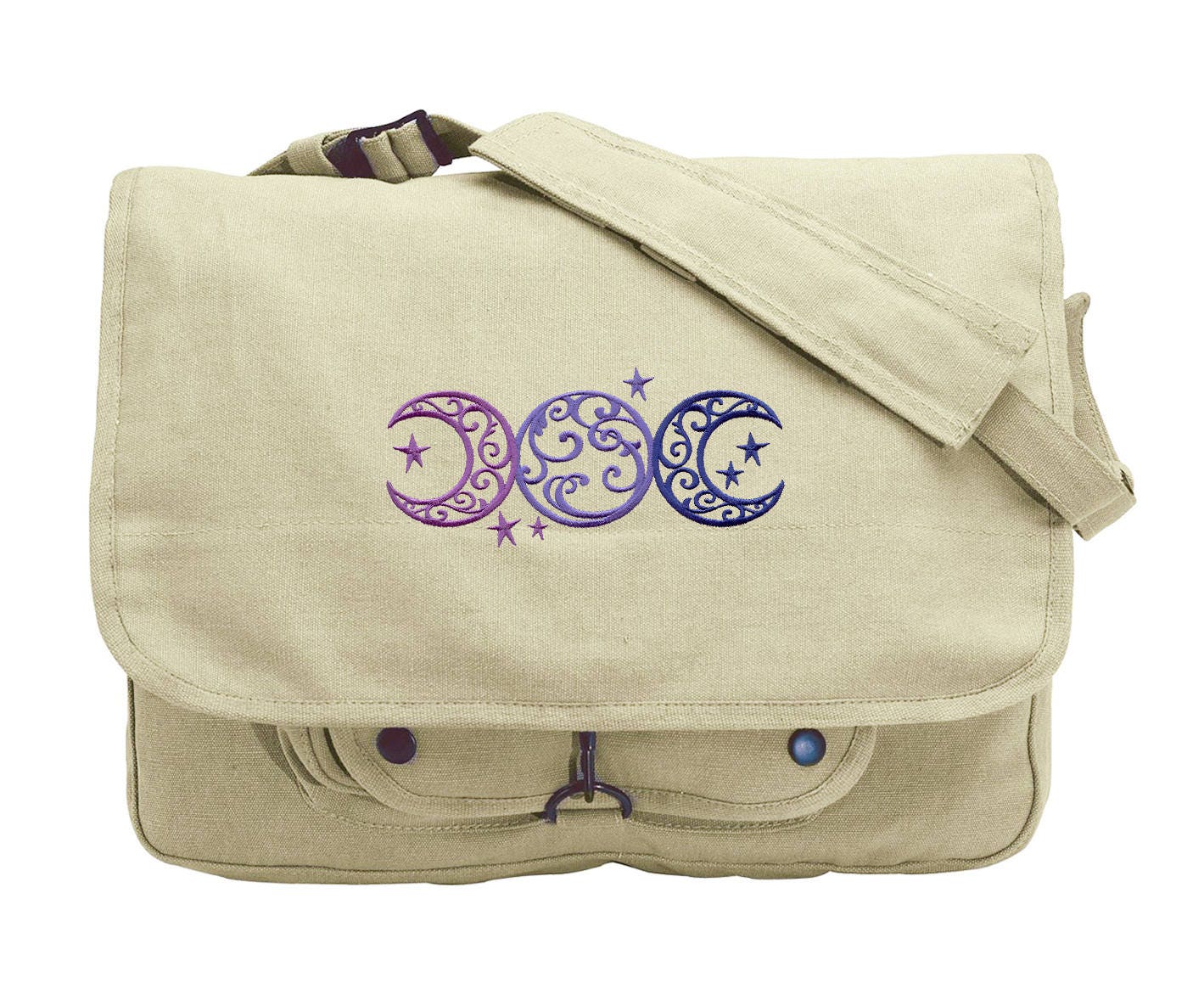 Moon Bag, Crescent Moon Messenger Bag, Laptop Bag, Goddess Bag, Triple ...