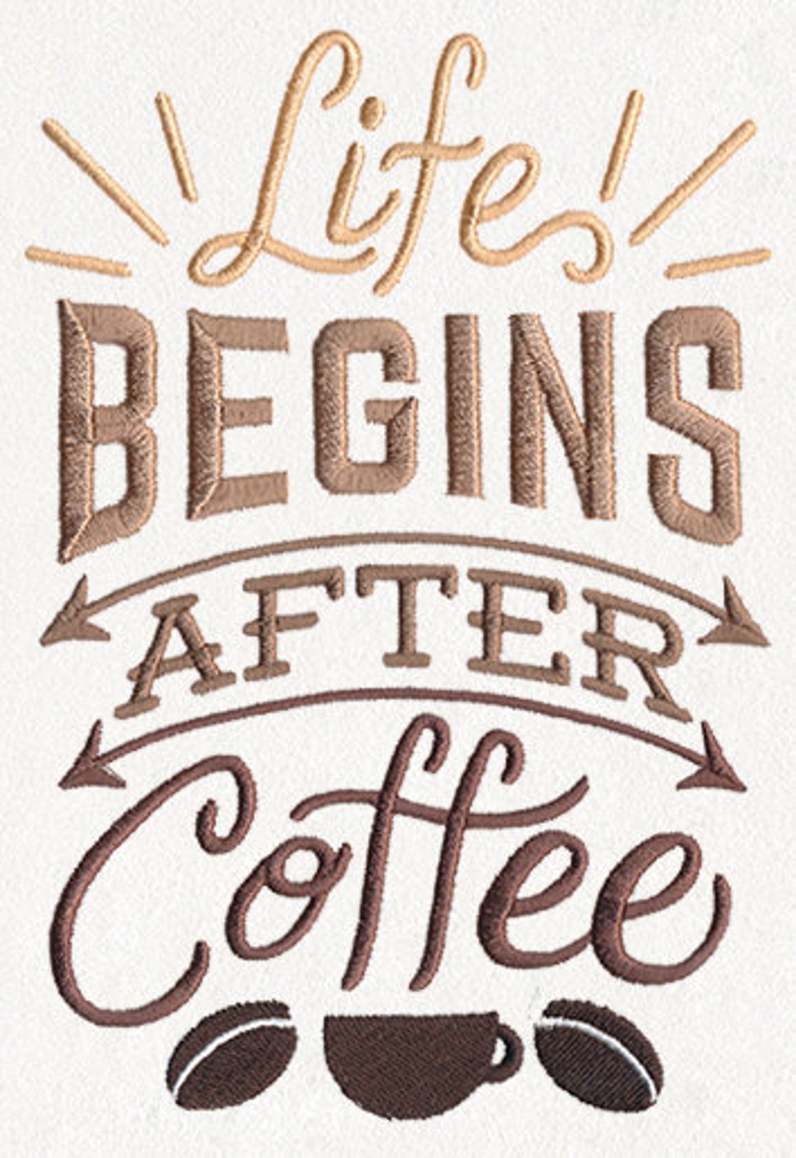 Funny Coffee Apron, Server Apron, Coffee Break - Life Begins After ...