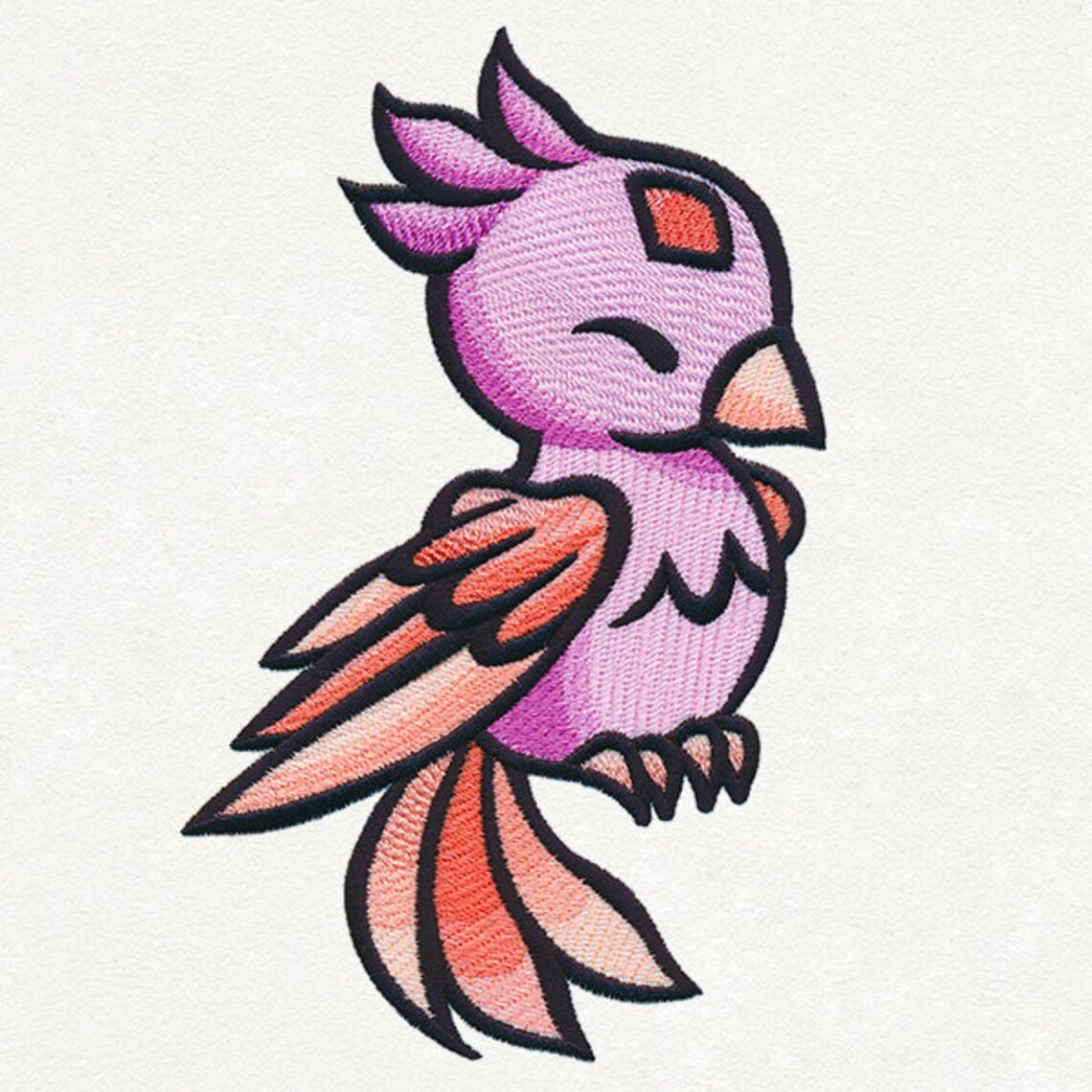 Charmed Creatures Phoenix Embroidered Canvas Field Bag | Etsy